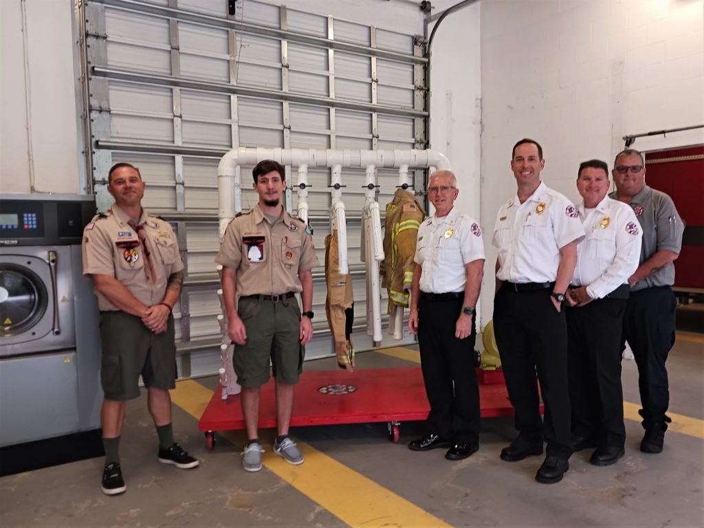 Eagle Scout candidate puts passion into action, delivers bunker gear ...