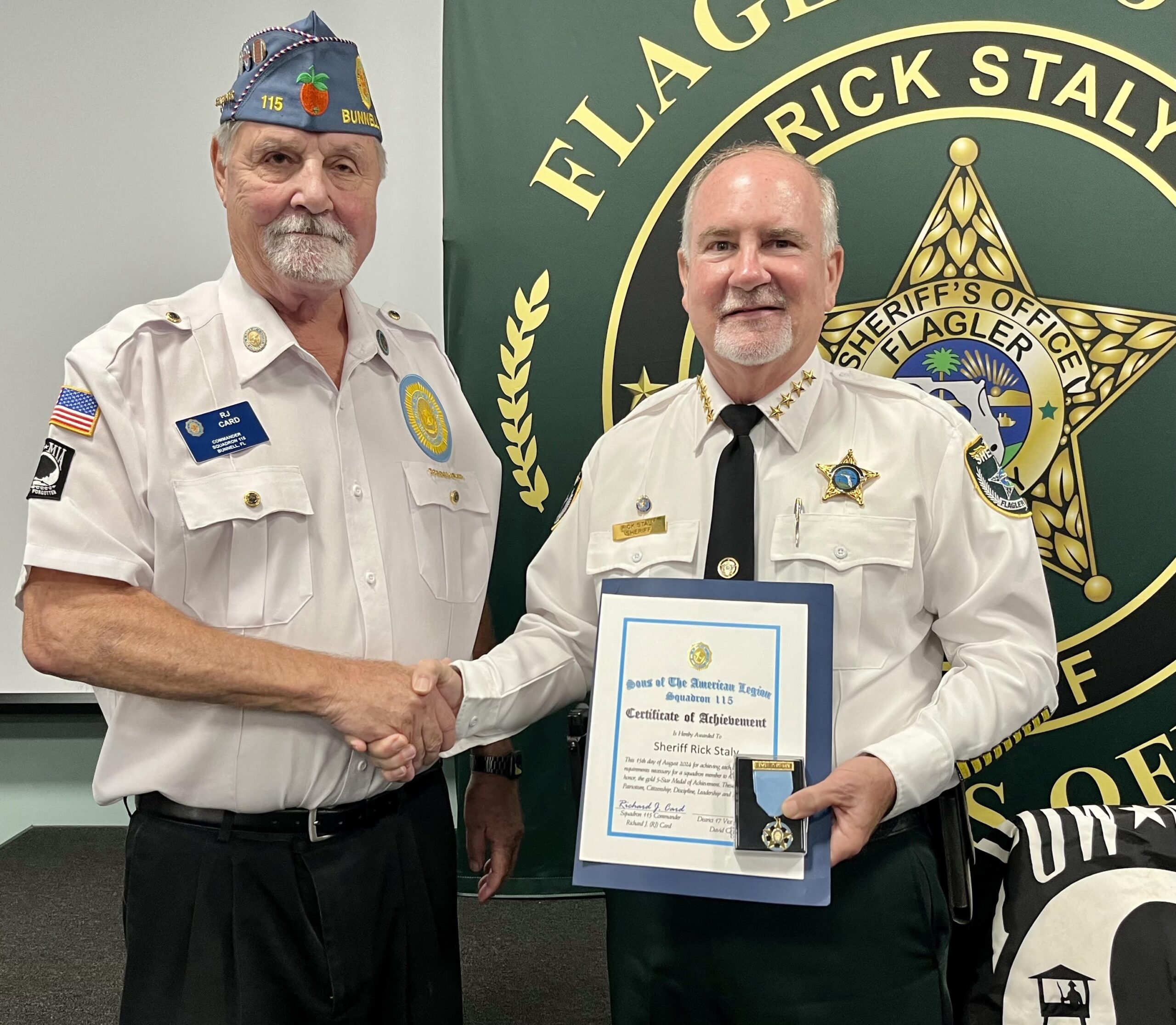 Sons of the American Legion Honors Sheriff Rick Staly with Prestigious ...