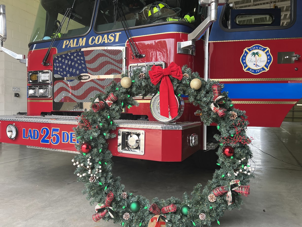 Help Palm Coast Fire Department Keep the Wreaths Green by Preventing Fires