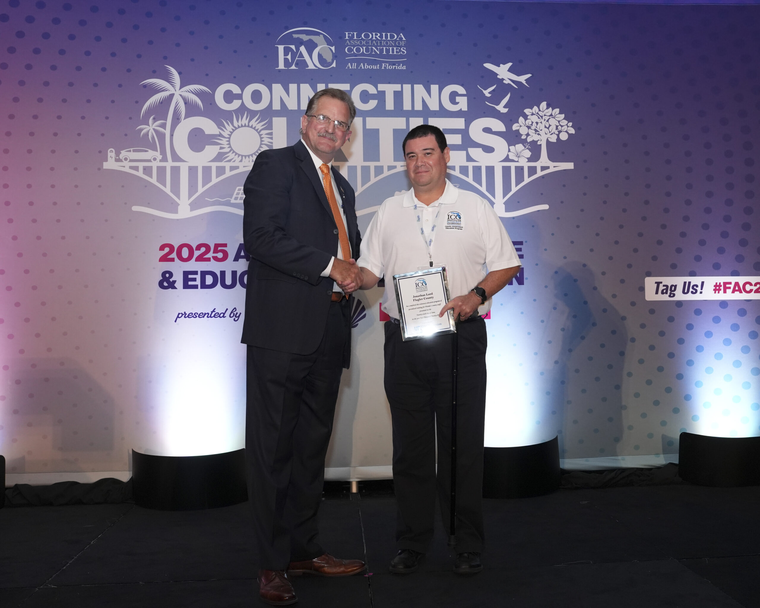 Jonathan Lord completes County Government Education Program, recognized ...